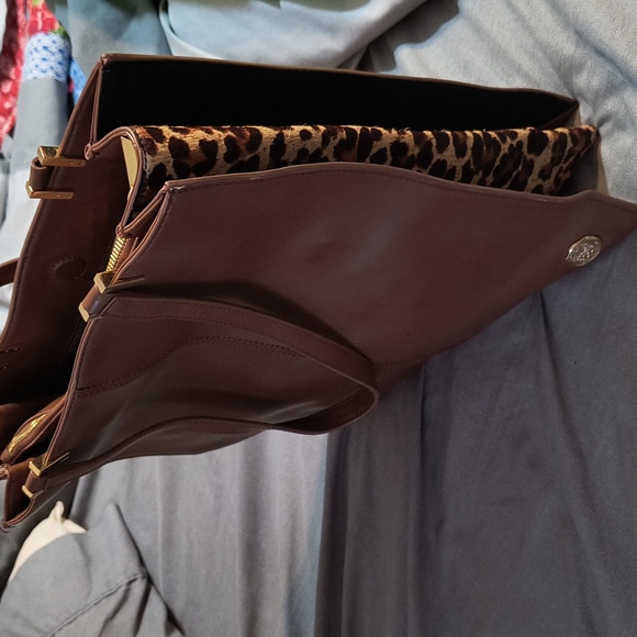 Vince Camuto | Bags | Vince Camito Tote Genuine Leather And Cow Hair ...